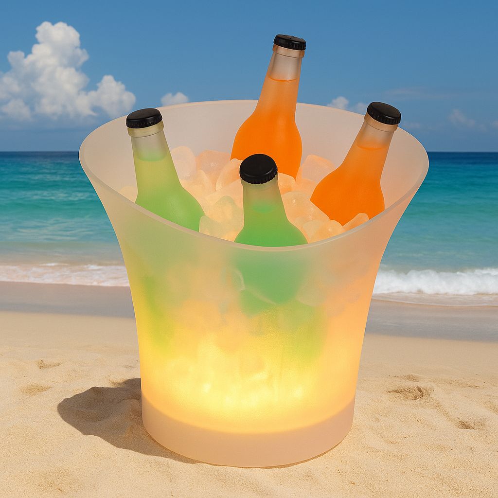 LED Ice Bucket – 7 Liter | Stylish Drink Cooler